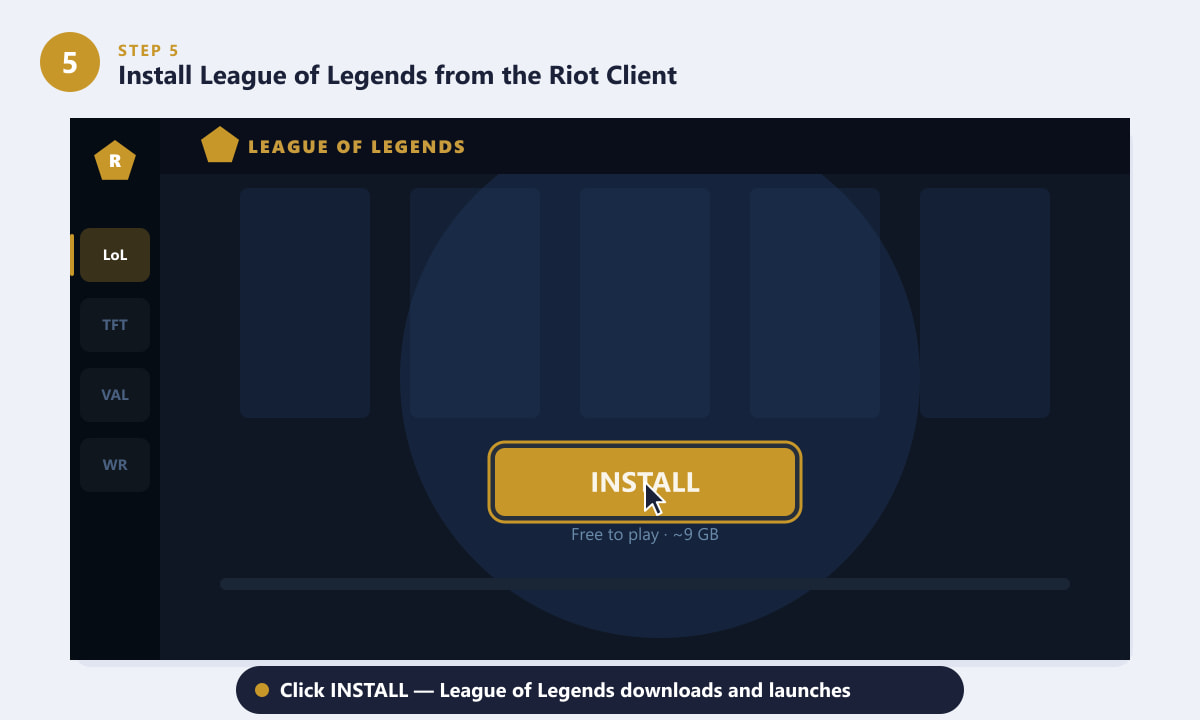 Installing the Riot Client on PC — League of Legends (2026)
