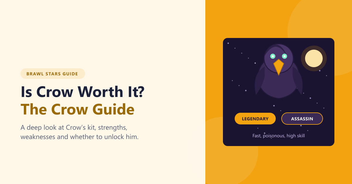 Is Crow Worth It? The Brawl Stars Crow Guide (2026)